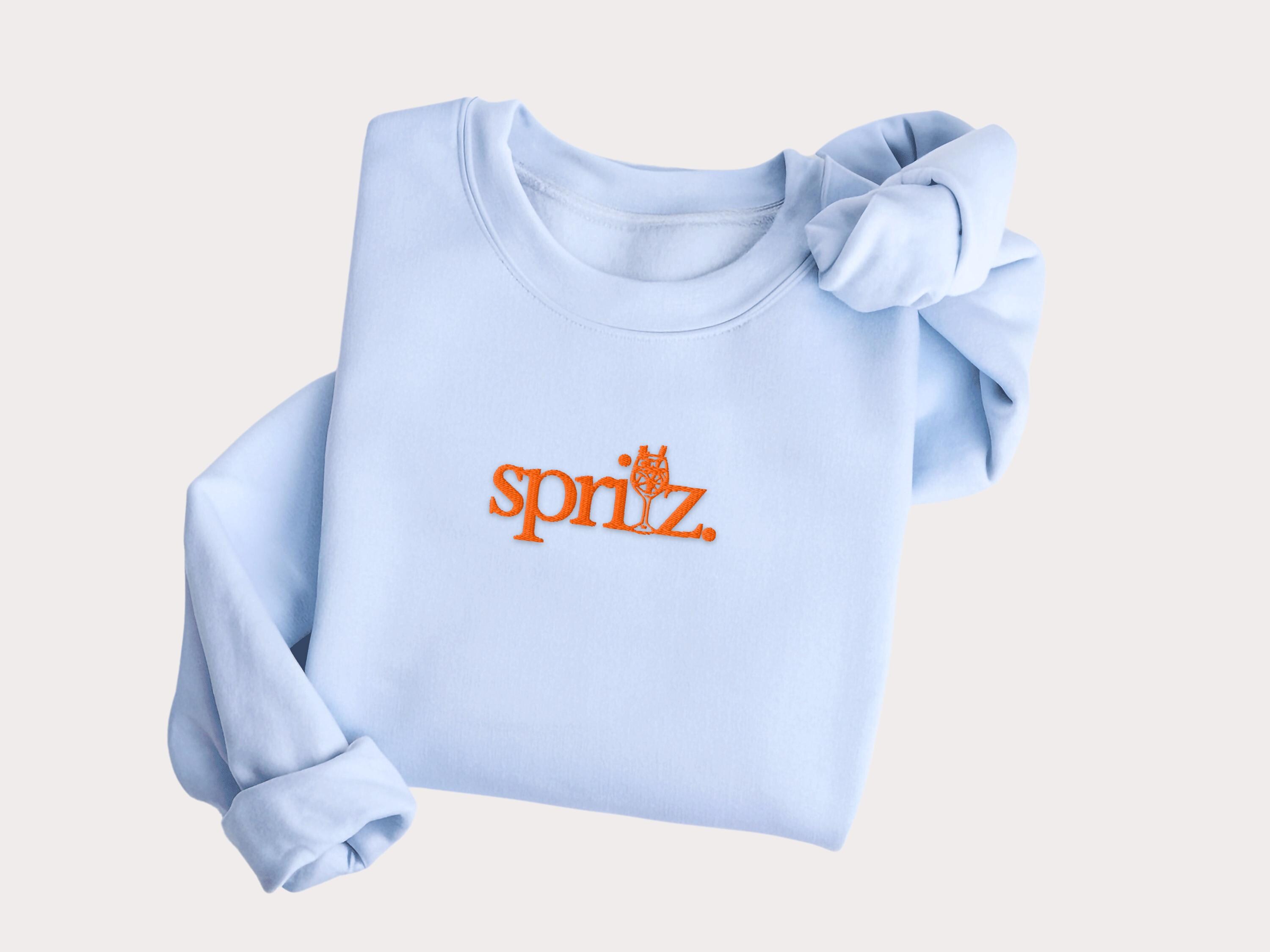 Embroidered Aperol Spritz Sweatshirt - Cozy Drink Lover's Gift ...
