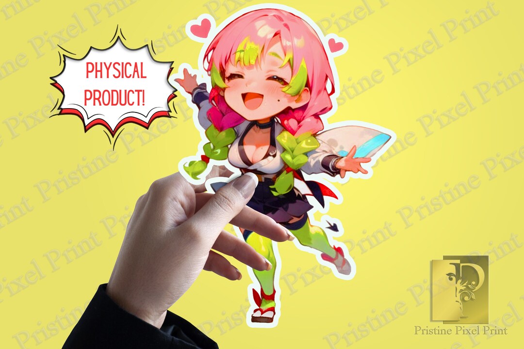 Cute Demon Slayer Sticker, Love Hashira Mitsuri Decal Gift for Anime ...