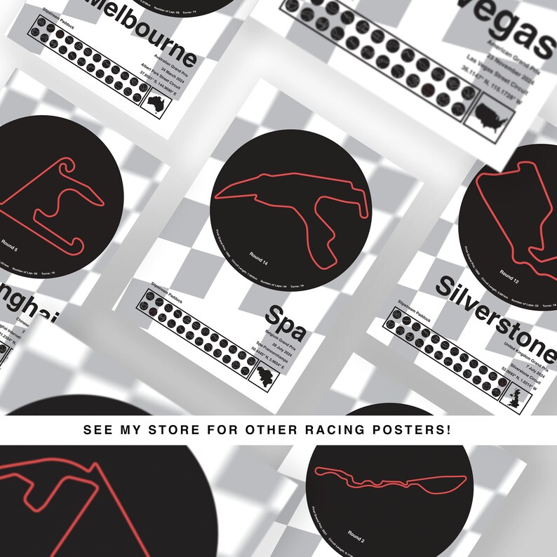 Monaco F1 Track Poster Formula One Poster - Monaco 2024 F1 Formula One ...