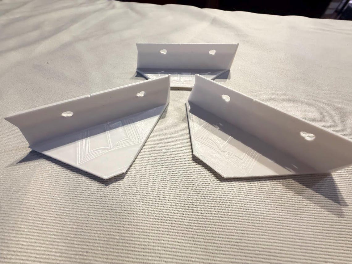 Floating Book Display: Invisible Wall Mount (3,6,9 Pack) - Etsy