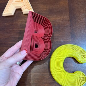 NEW - 3D Nested Letters - Alphabet, Fun, Relaxing, Fidget, Desk Toy ...