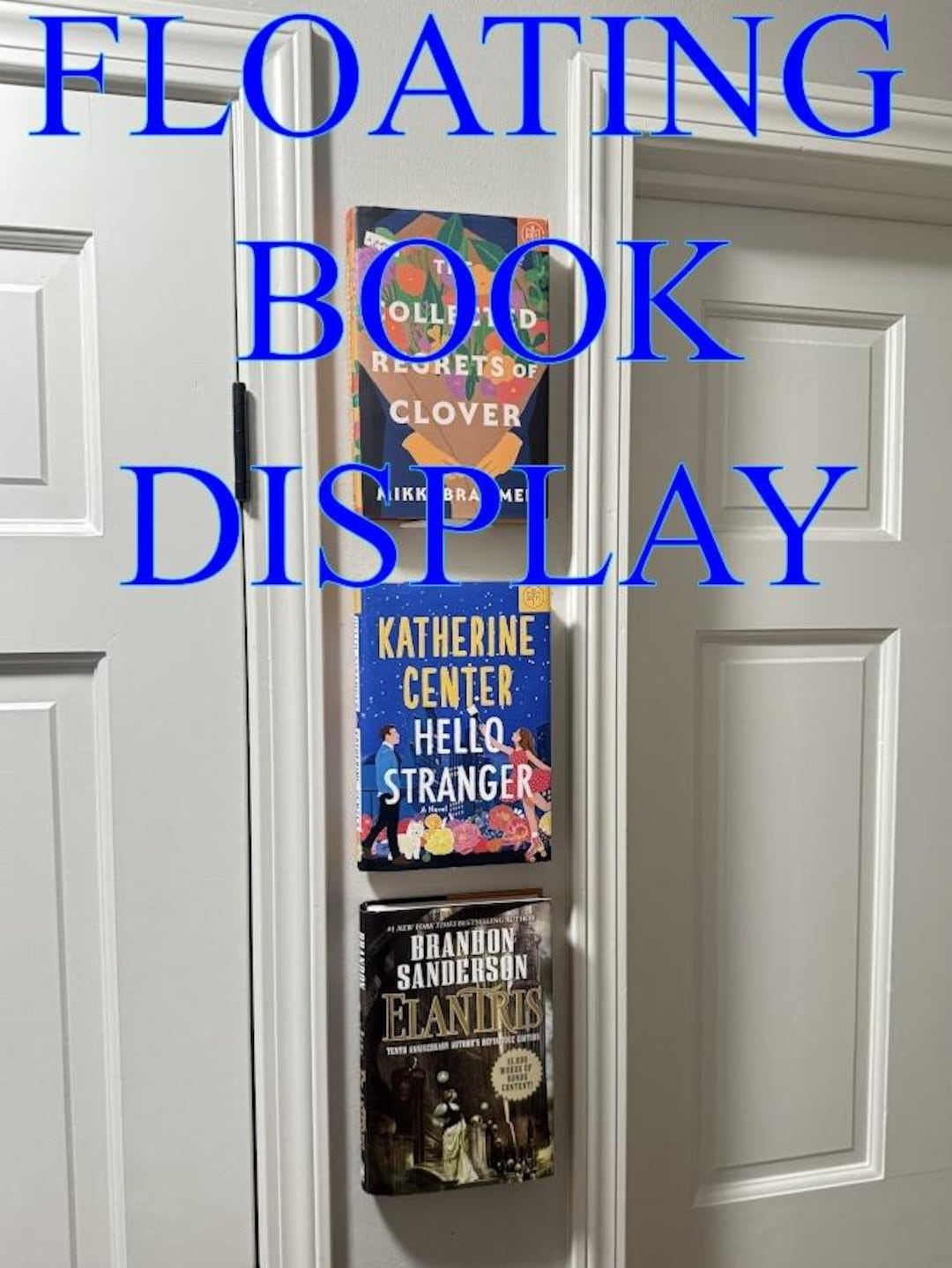 Floating Book Display: Invisible Wall Mount (3,6,9 Pack) - Etsy
