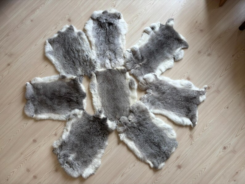 100% Natural Rabbit Fur Pelt – 45x30 Cm (17.7"x11.8") – Soft, Genuine ...