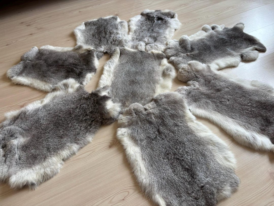 Natural Rabbit Fur Pelt: Soft Genuine Hide for DIY Crafts (45x30 Cm) - Etsy