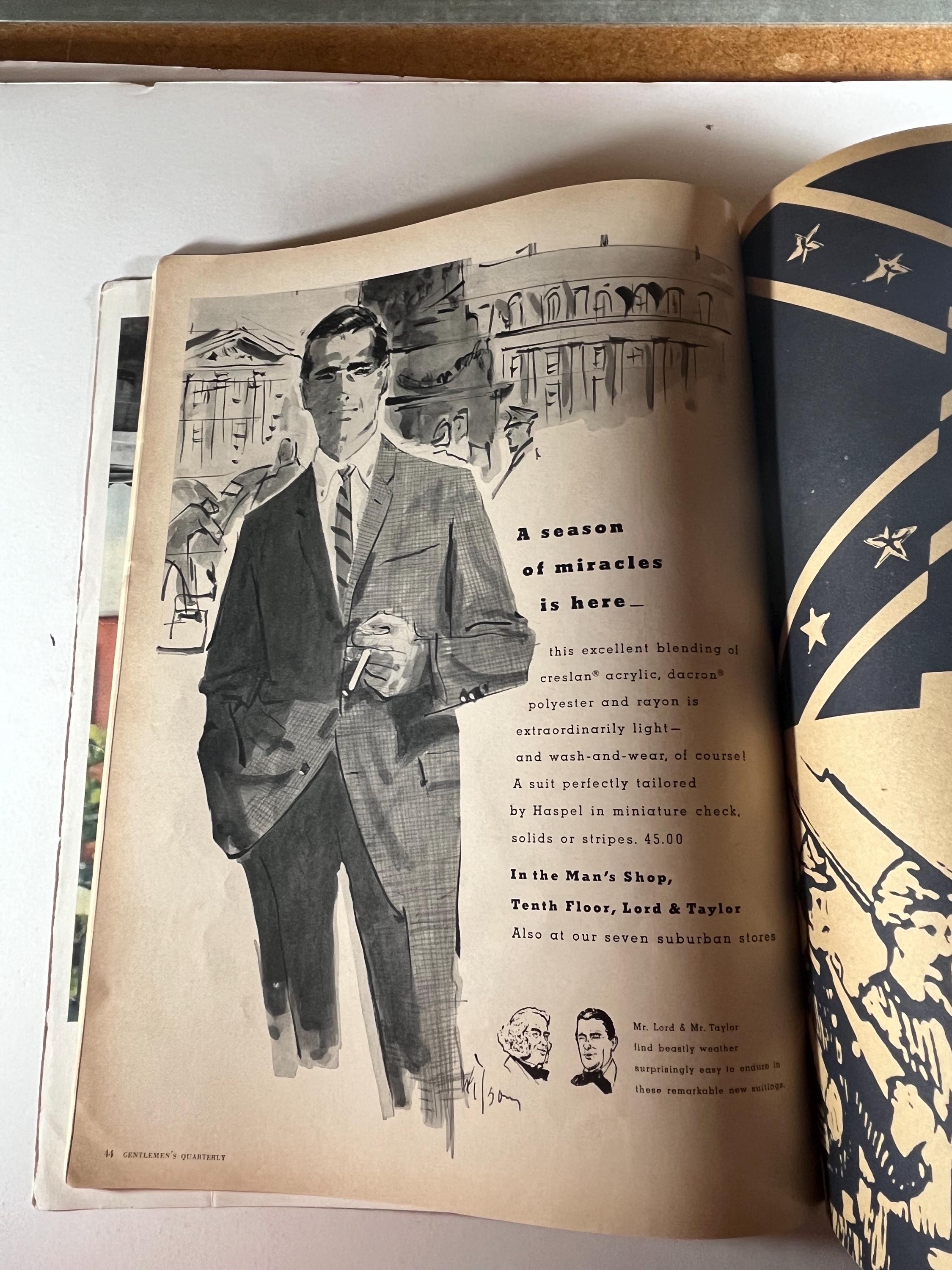 Vintage GQ Magazine May 1961 Straw Hats, Linen, & London Fashion - Etsy