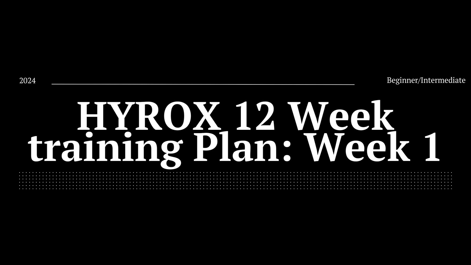 Hyrox 12 Week Training Plan: Fitness and Endurance Training Plan. - Etsy