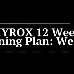 Hyrox 12 Week Training Plan: Fitness and Endurance Training Plan. - Etsy