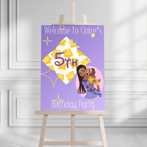 Wish Birthday Sign - Editable Welcome Sign - Birthday Party Decor ...