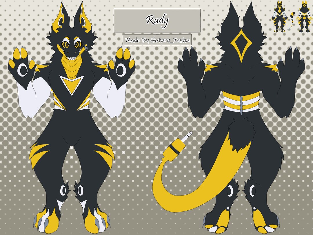 Ampwave Fursona Reference Base Sheet - Etsy