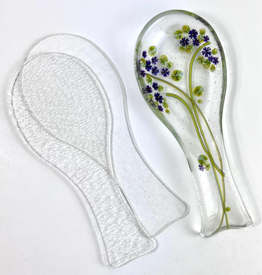 Spoon Rest Glass 2 Styles - Precut 90 Coe Glass for Fusing - Etsy
