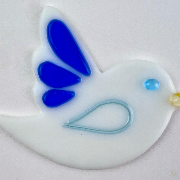 Fused Glass Bird - Etsy