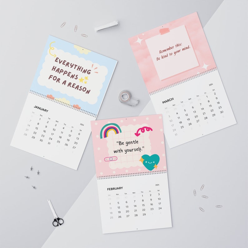 Self Love Wall Calendars 2024 - Etsy