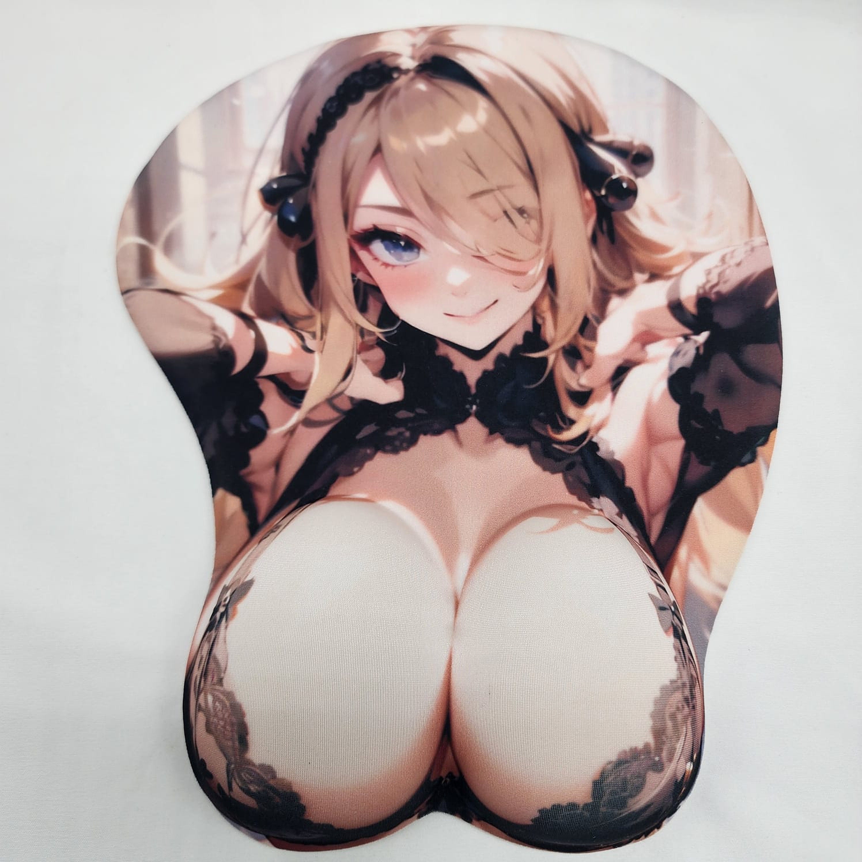 Monster Champion Inspired 3D Oppai Mousepad | Gel Wrist Support Moue Pad - Etsy