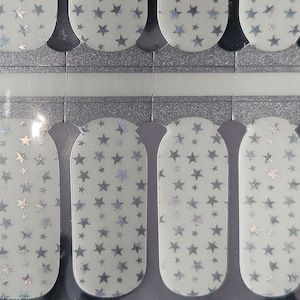 Star Overlay Nail Wraps | Galaxy Transparent Nail Stickers | Abstract ...