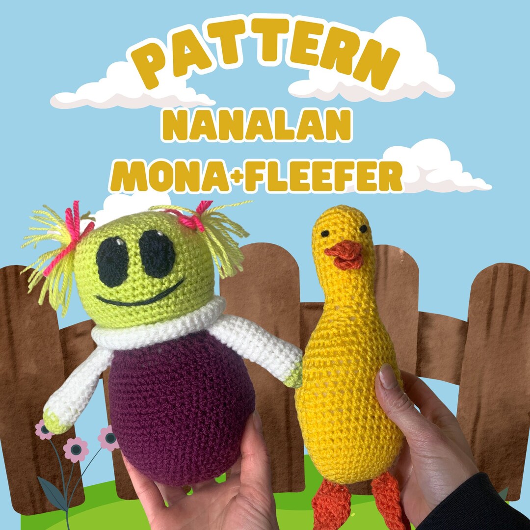 Nanalan Mona & Fleefer Crochet Plush/doll Pattern Pack - Etsy