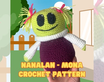 PDF PATTERN: Crochet Nanalan, Nanalan Crochet Pattern, Mona Crochet ...