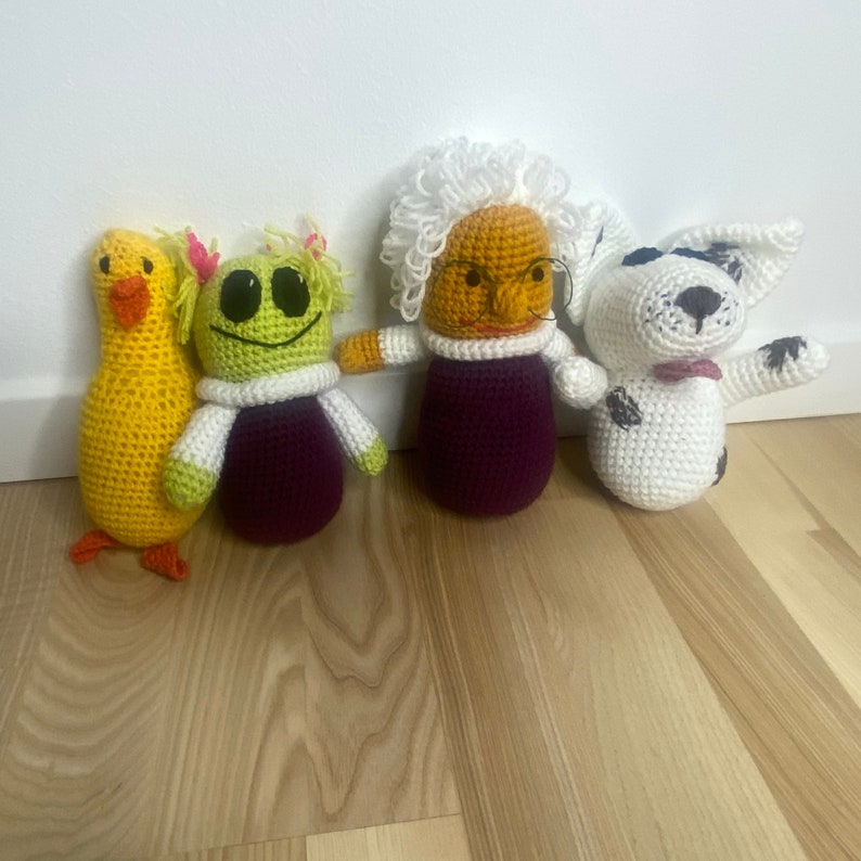 Nanalan Crochet Plushie Nana, Mona, Russer & Fleefer - Etsy