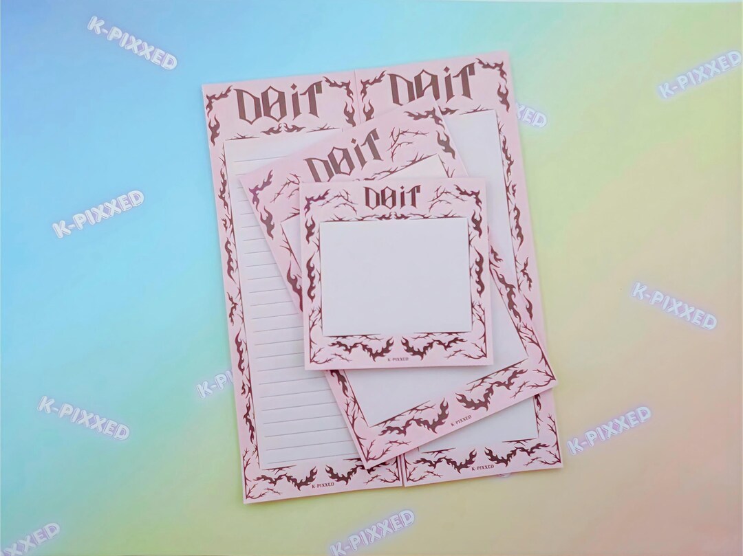 Stray Kids DO IT Inspired Notepads | Memo Pad, Notes, and List Styles ...