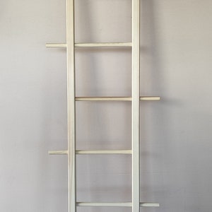 Wooden Clothing and Towel Holder Ladder, Hanger and Wall Coat Rack for ...