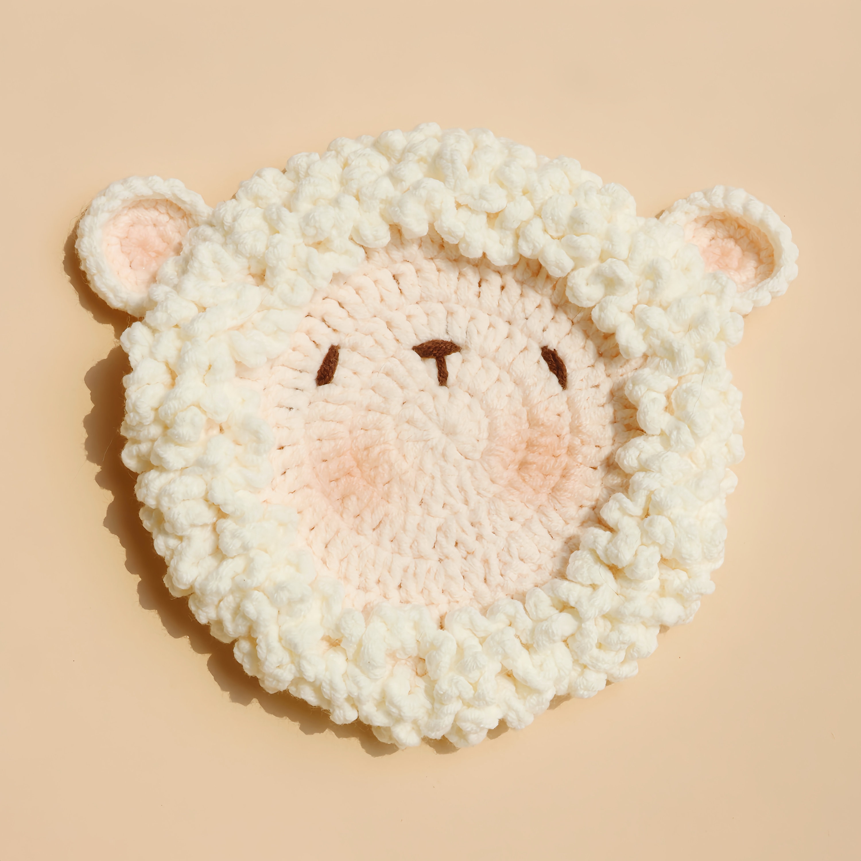 CROCHET PATTERN || Cute Sheep Coaster Crochet Pattern || Animal Pattern ...