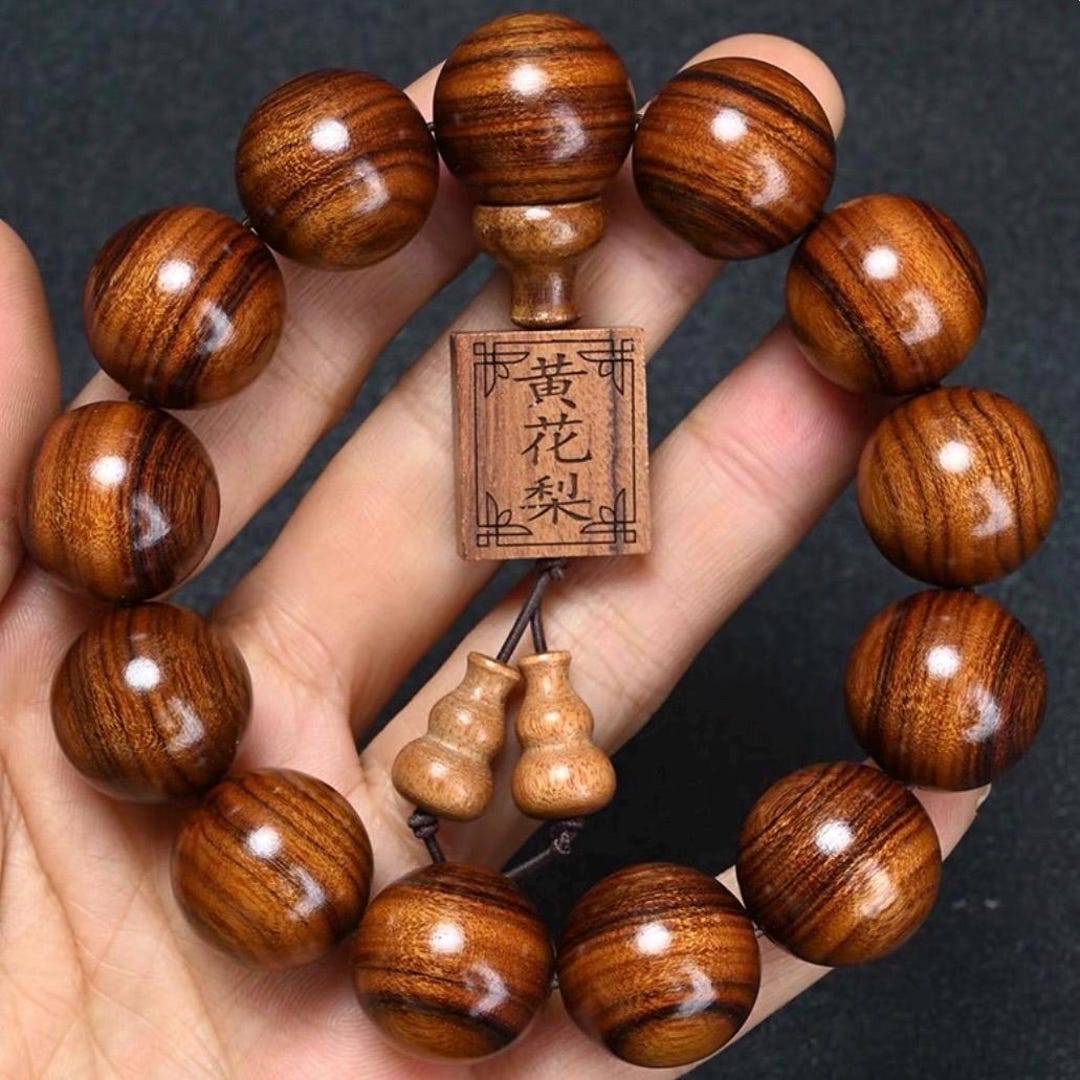 Tibetan Buddhist Genuine Rosewood Mala /wooden Bracelets/ Wooden ...