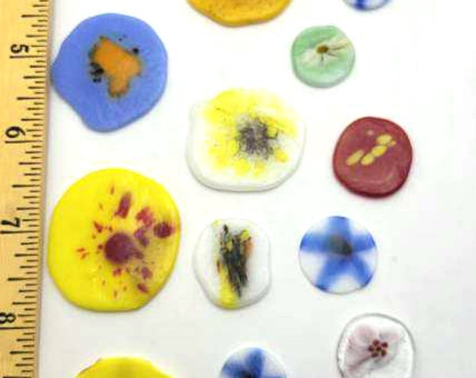 COE96 Flattened Glass Dots for Fusing or Decoration, Random Set 1 - Etsy