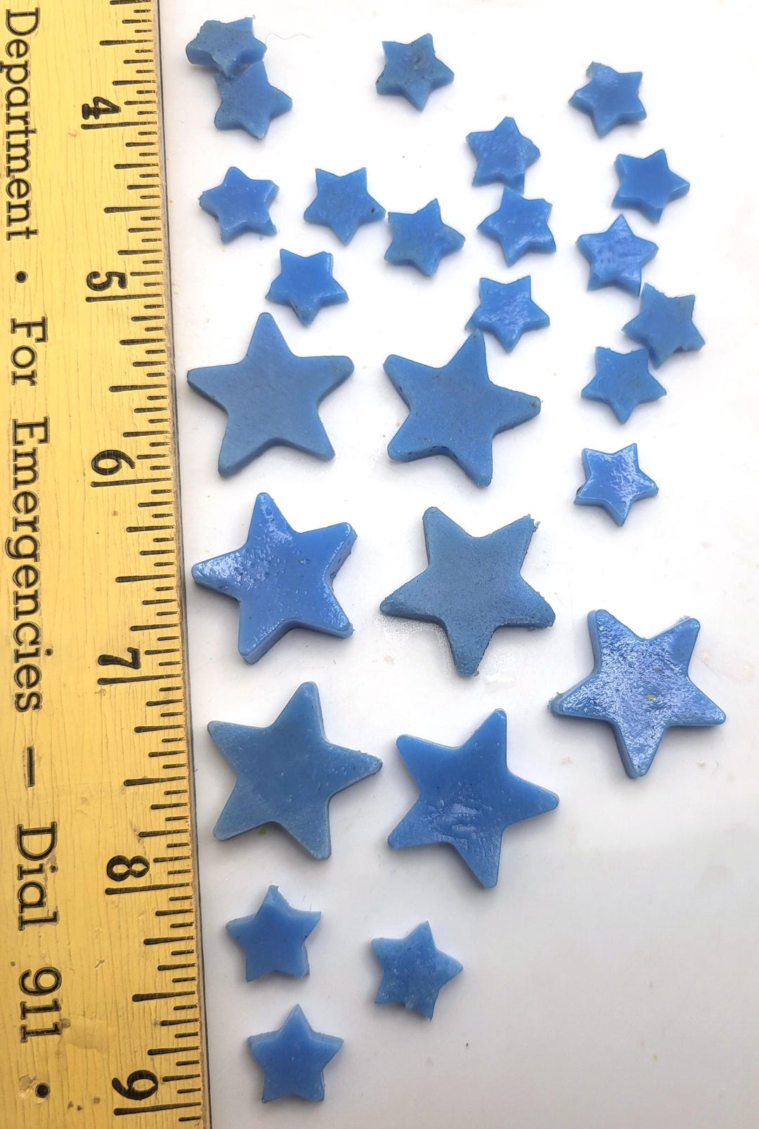 COE96 Glass Stars for Fusing or Decoration, Blue Stars - Etsy