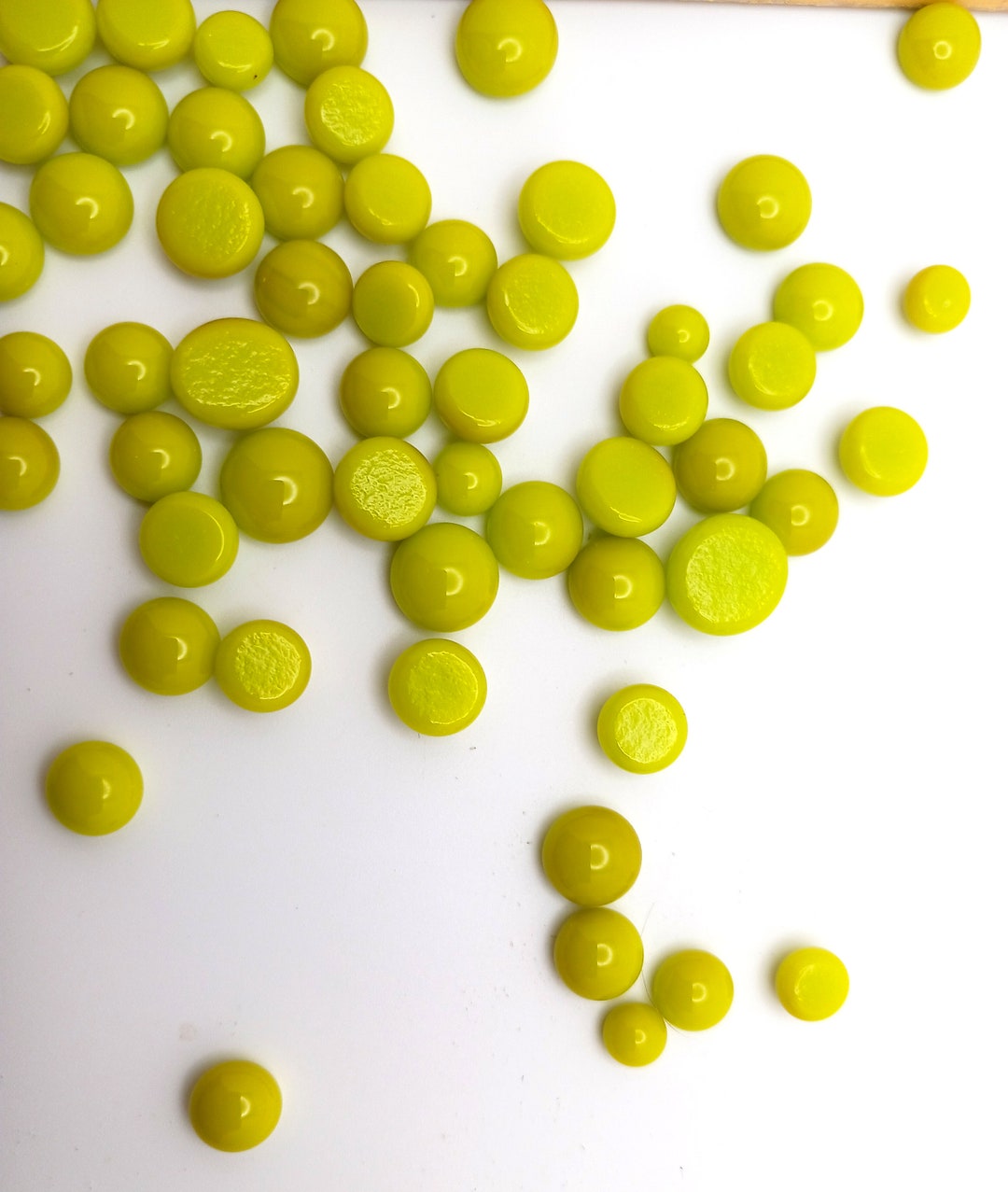 COE96 Glass Dots for Fusing or Decoration, Lime Aid - Etsy