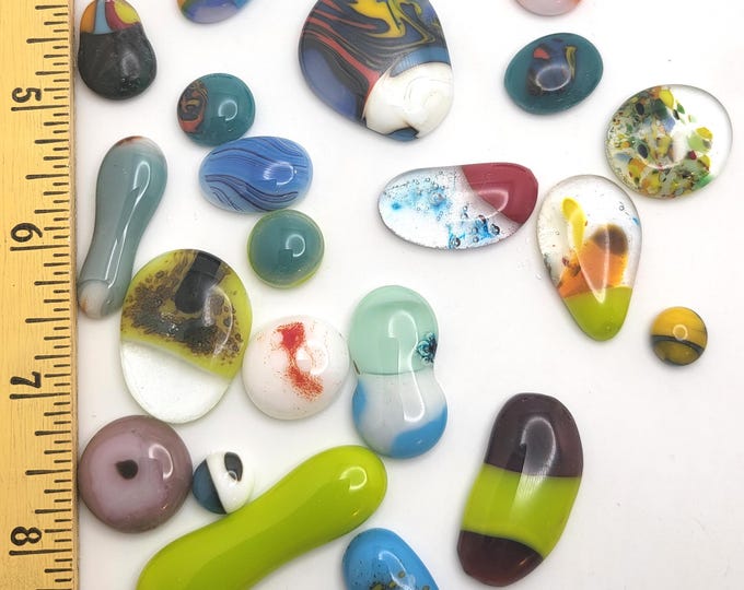 COE96 Glass Dots for Fusing or Decoration, Odd Dot Bag 1 - Etsy