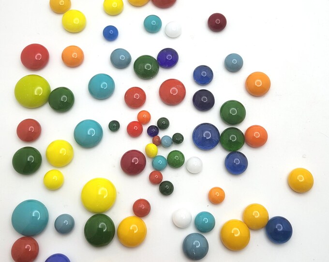 COE96 Glass Dots for Fusing or Decoration, Bold and Beautiful - Etsy