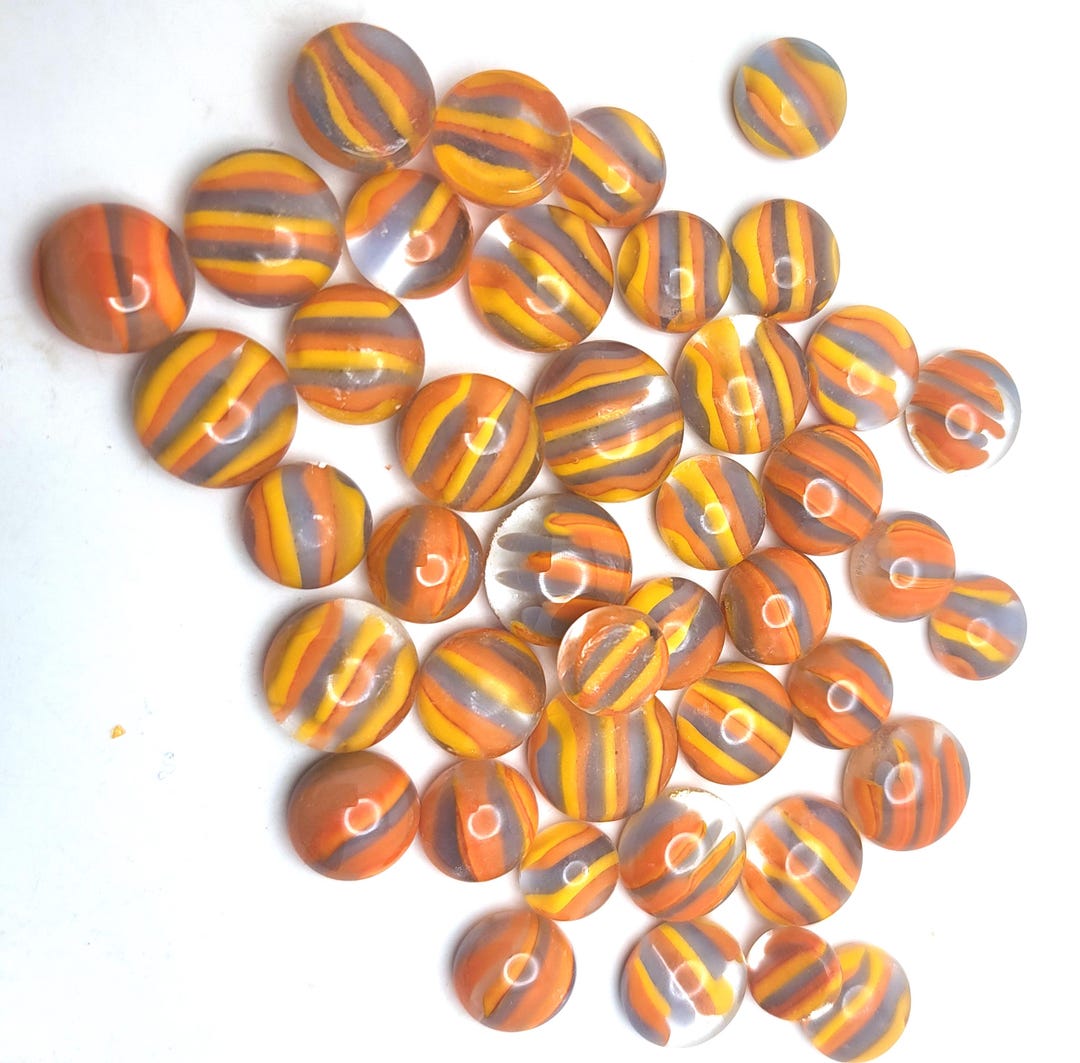 COE96 Glass Dots for Fusing or Decoration, Striped Dots 4 - Etsy