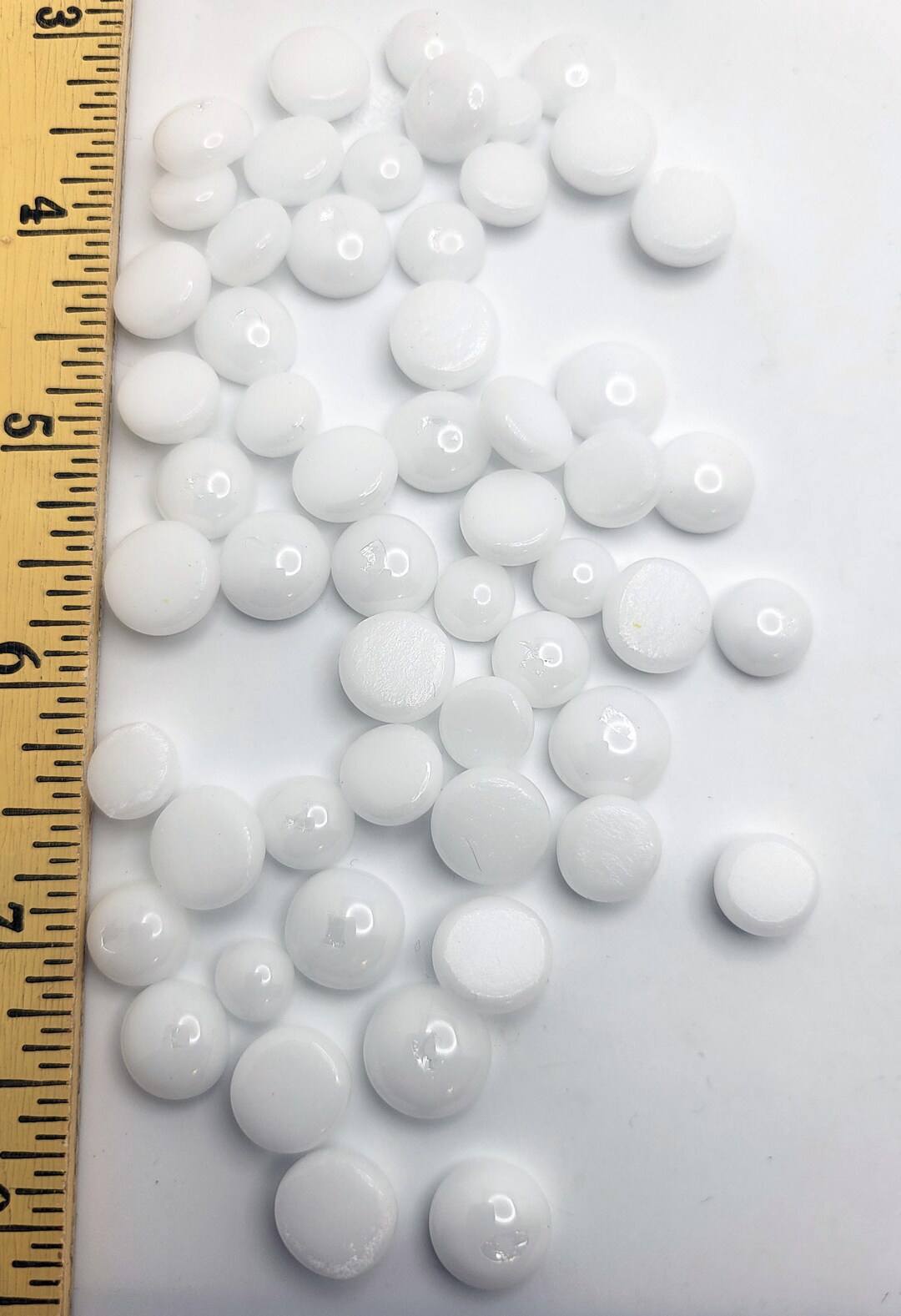 COE96 Glass Dots for Fusing or Decoration, Snow White 32 - Etsy
