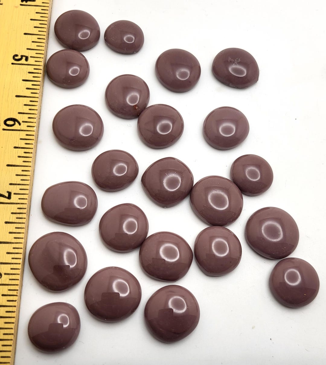 COE96 Glass Dots for Fusing or Decoration, Milk Chocolate 1 - Etsy