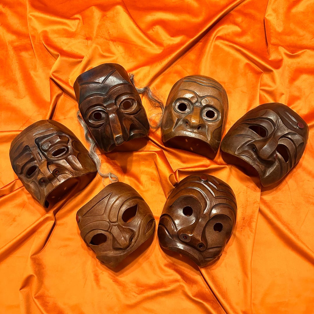 Set of 6 Masks Servants Commedia Dell'arte - Etsy