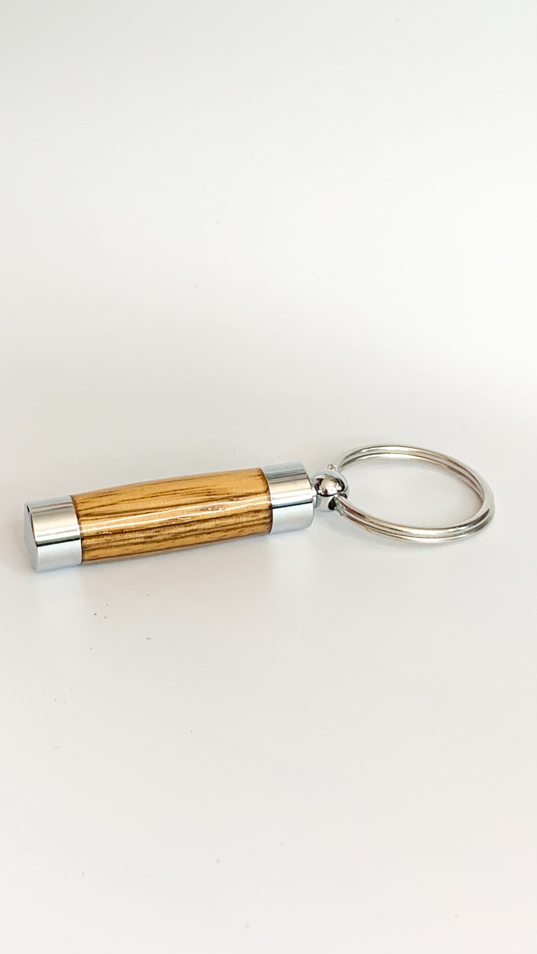 Zebrawood LDS Oil Vial Keychain, Wooden Keychain, Religious Keychain ...