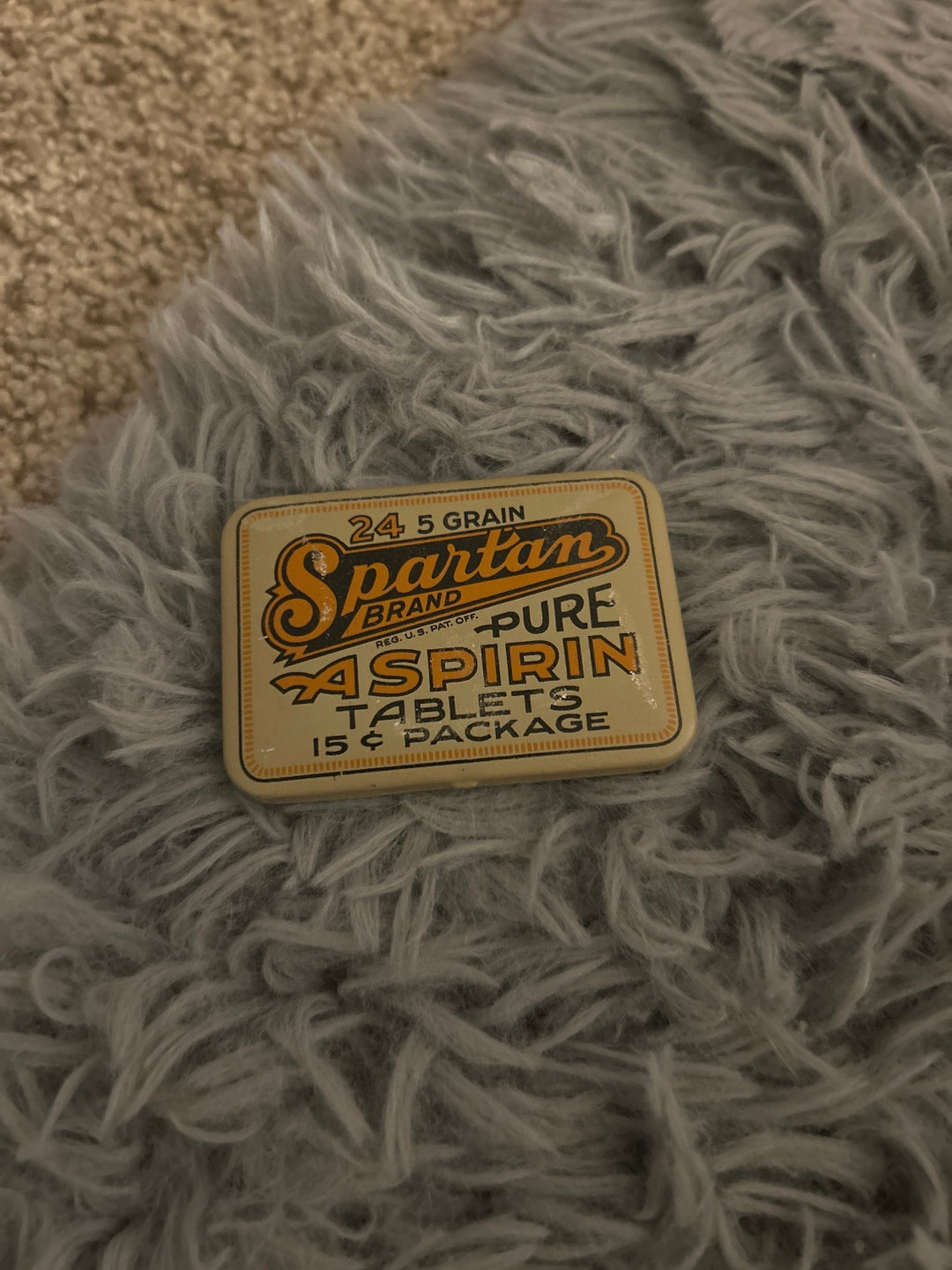 Vintage Collectible Spartan Tin 24 Ct. TABLETS 15 Cent 1930s - Etsy