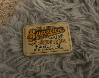 Vintage Collectible Spartan Tin 24 Ct. TABLETS 15 Cent 1930s - Etsy