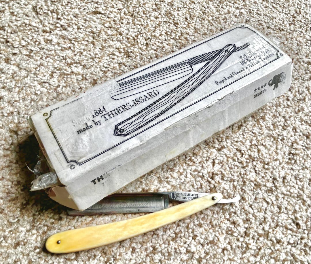 Shave-ready Vintage Thiers-issard “69 Medaille Argent” Straight Razor ...