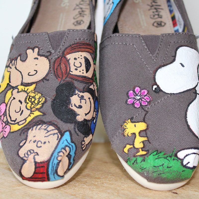 Snoopy Sneakers - Etsy