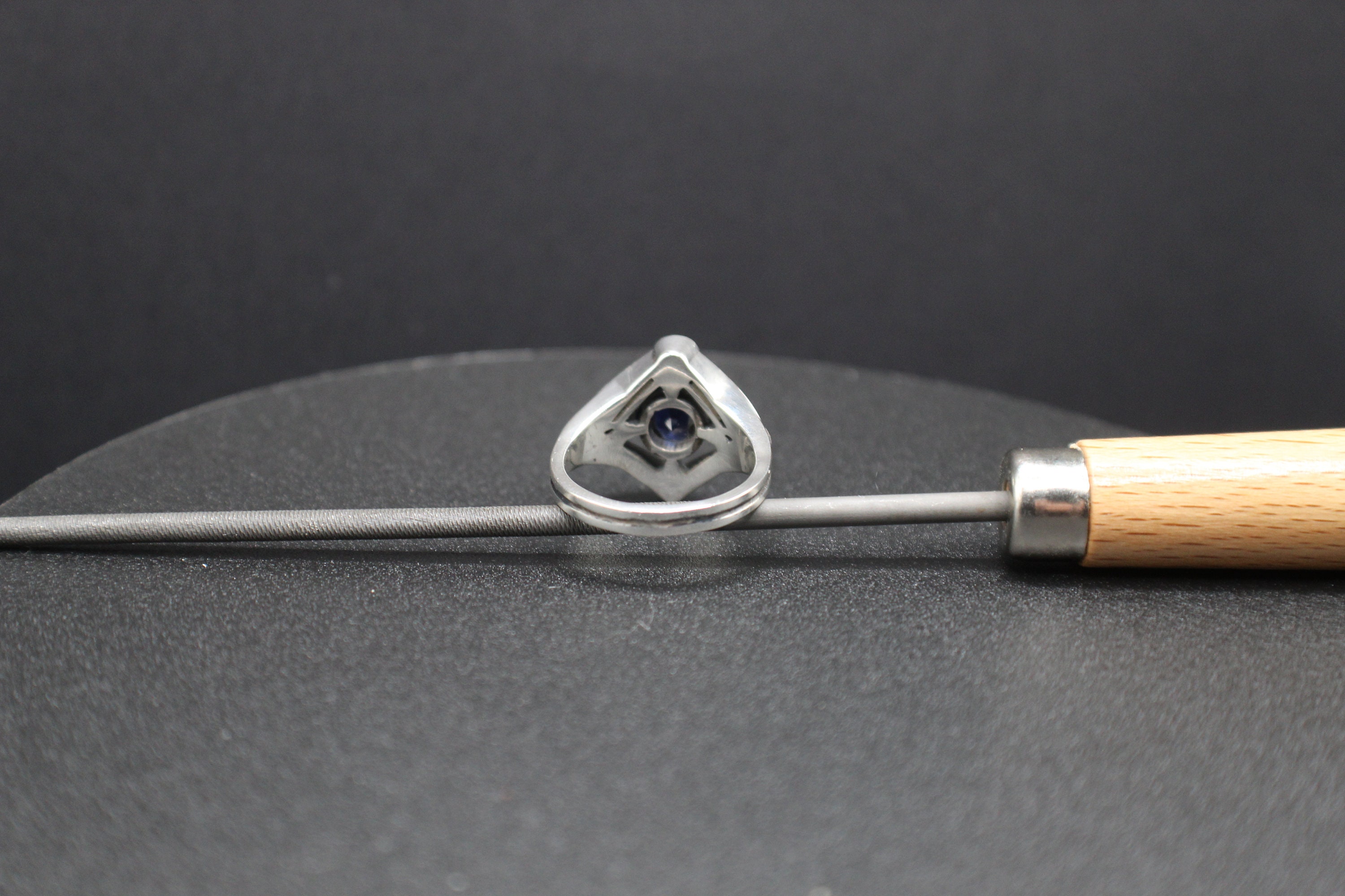 Modern Art Deco Masonic Square and Compasses With 2C Blue Corundum ...