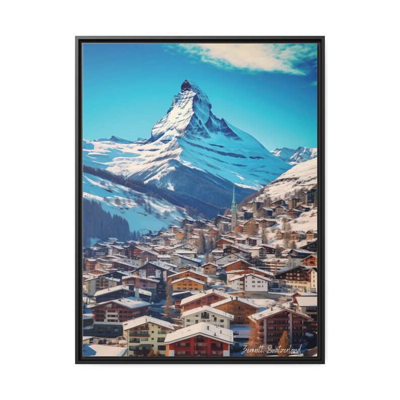Zermatt Matterhorn Switzerland Print Wall Art Zermatt Wall Hanging Home ...
