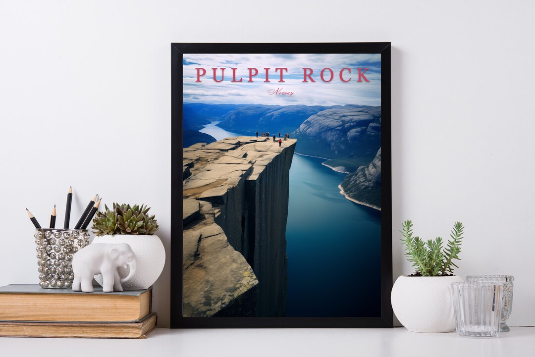 Norway Pulpit Rock Preikestolen Print Wall Art Norway Pulpit Rock Wall ...