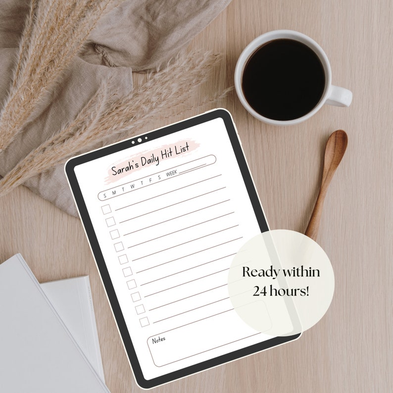 Custom Daily to Do List Printable Weekly Planner Digital Daily to Do ...
