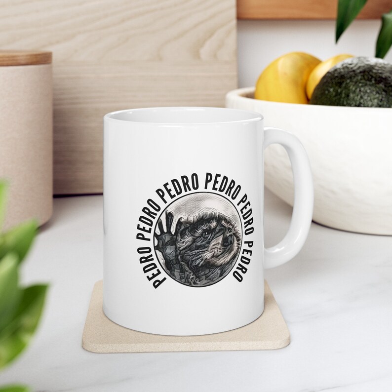 Pedro Pedro Racoon Meme Mug, Racoon Meme, Pedro Song, Funny Mug, Meme ...