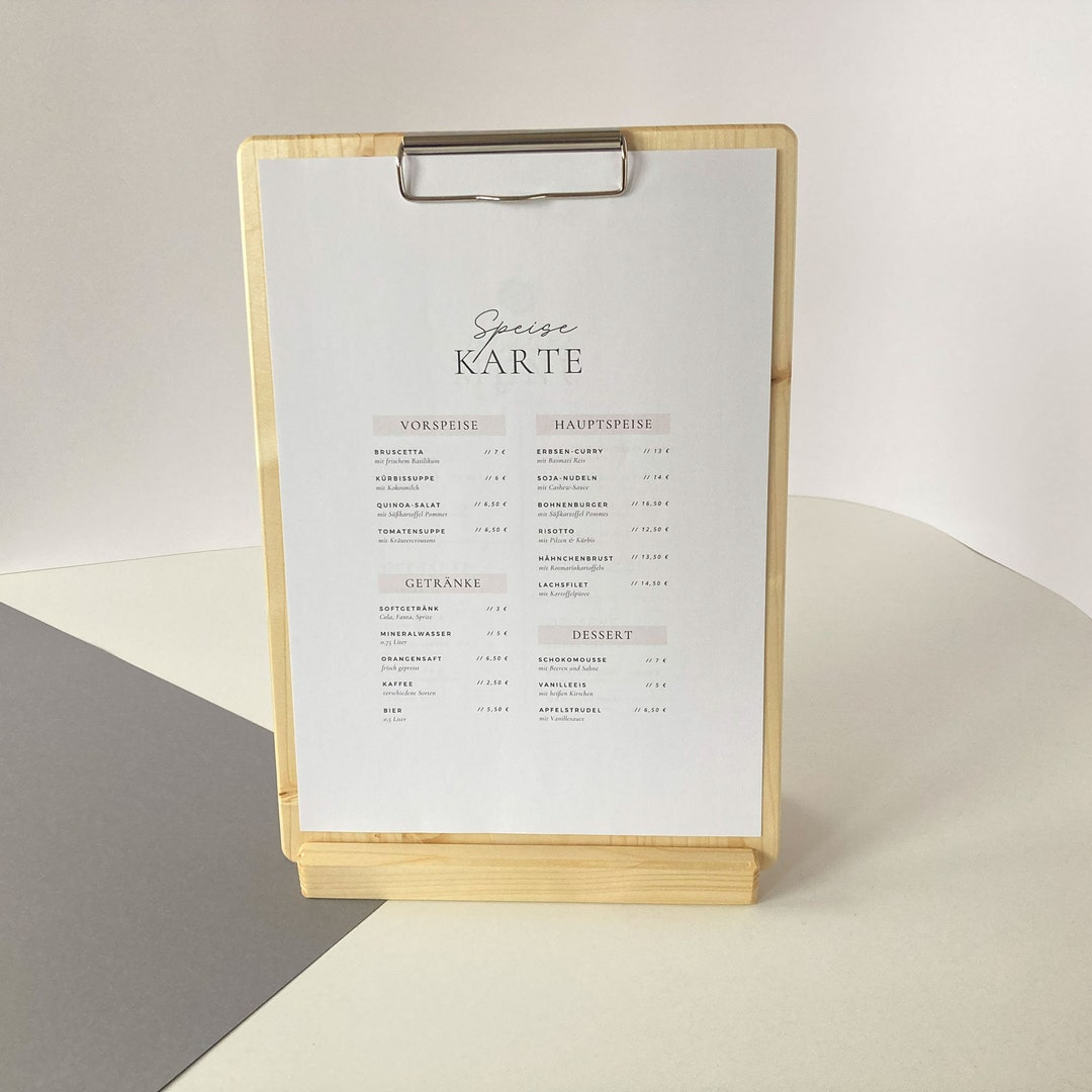 Table Stand, Menu Holder, Menu Cards, Clip Board, Clipboard With Stand ...