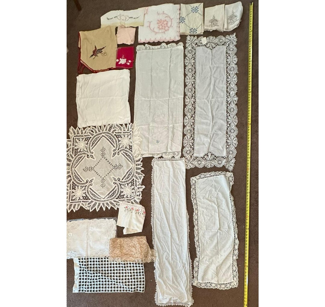 Vintage Linens Lot of 18 Pieces. - Etsy