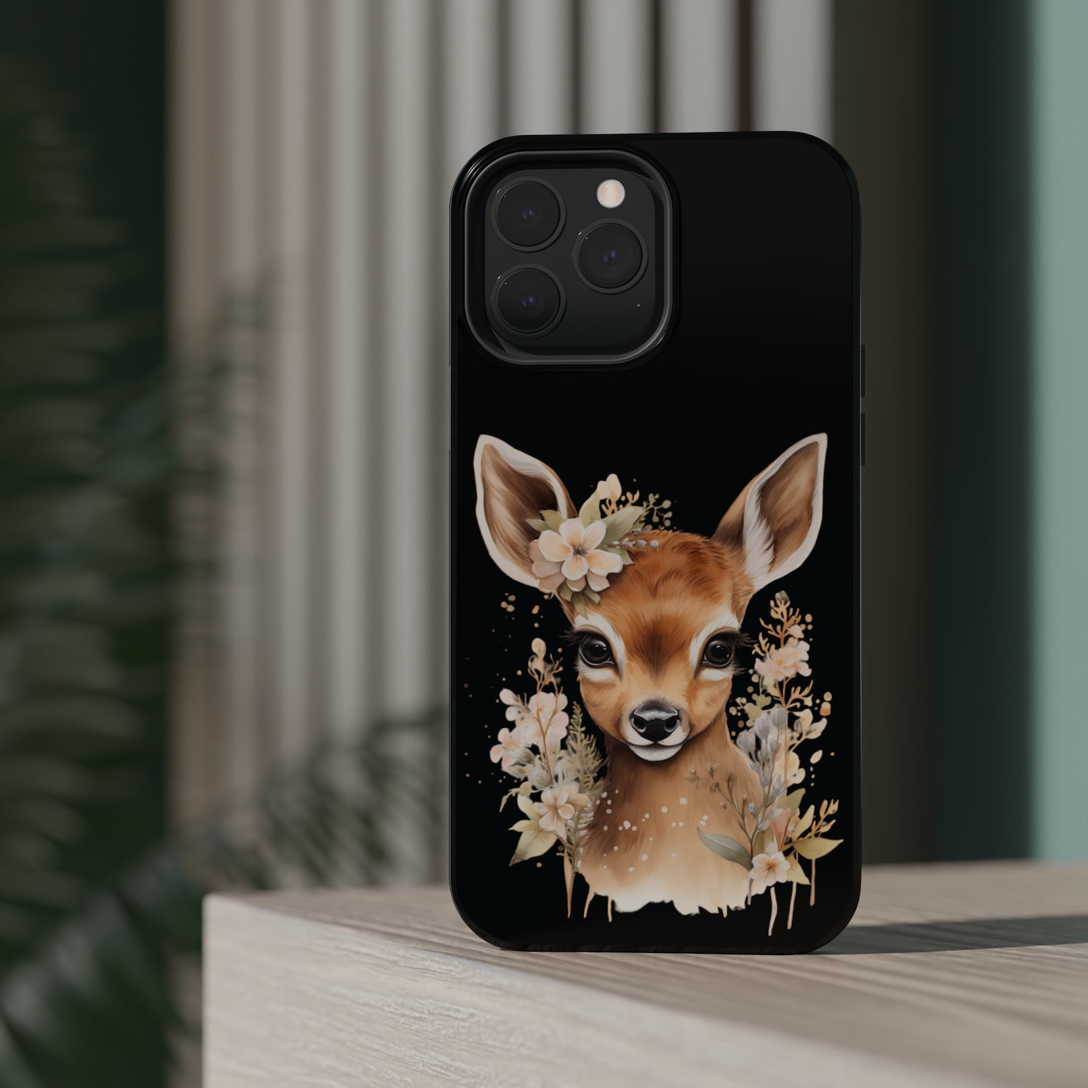 Whimsy Cute Baby Deer Designer Phone Case. Magsafe Dual Polycarbonate ...