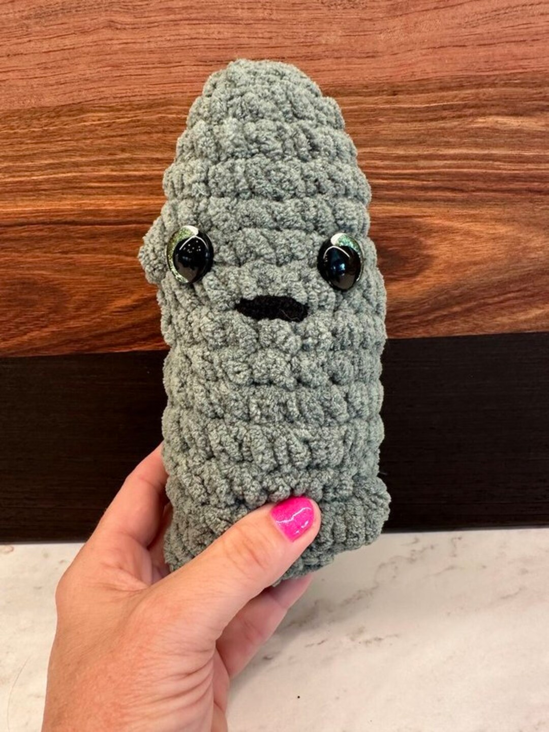 Small Sage Green Plushie Small Pickle Amigurumi - Etsy