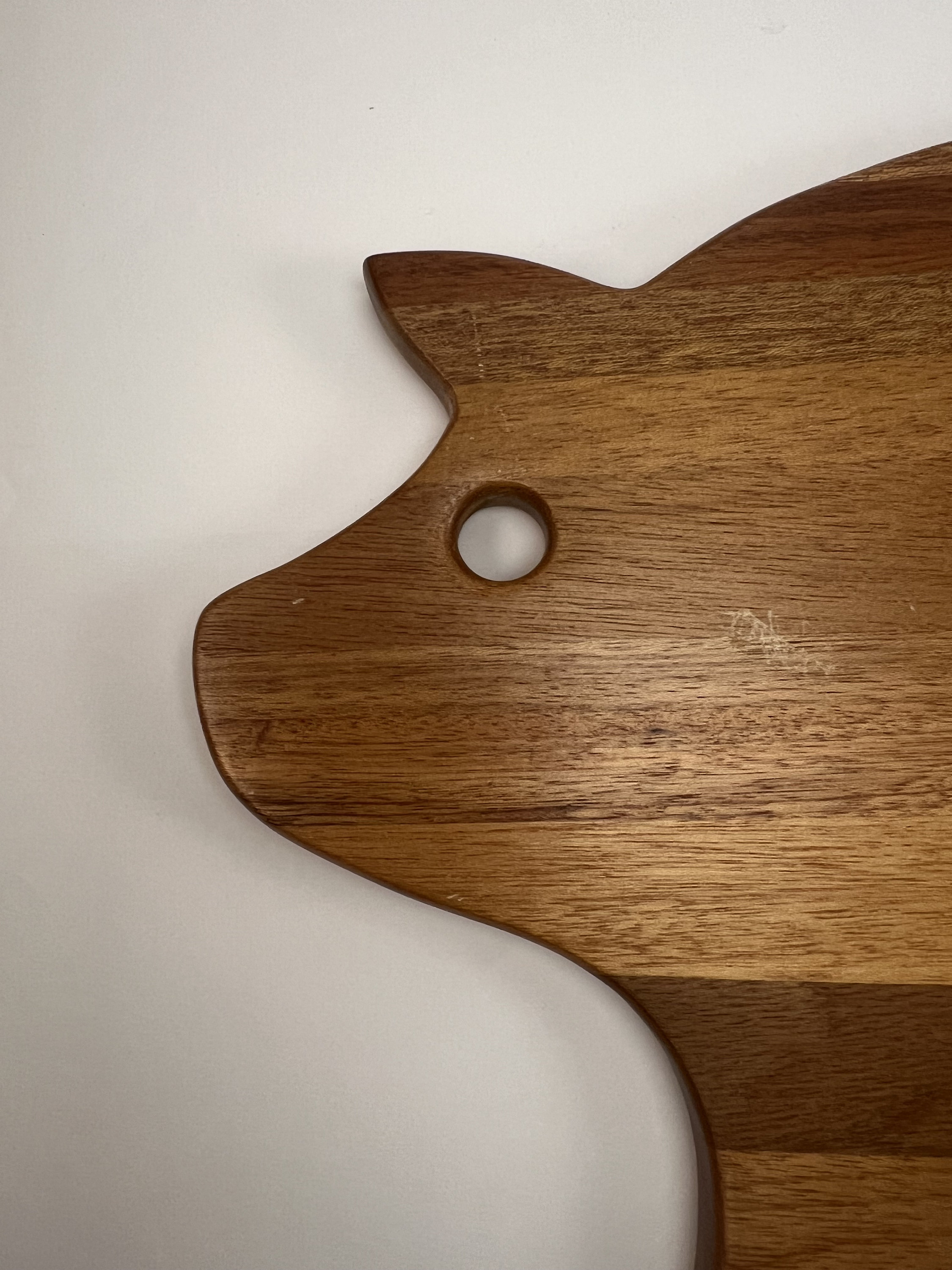 Wooden Pig Cutting Board, Charcuterie Board, Vintage Pig Board, Rustic ...