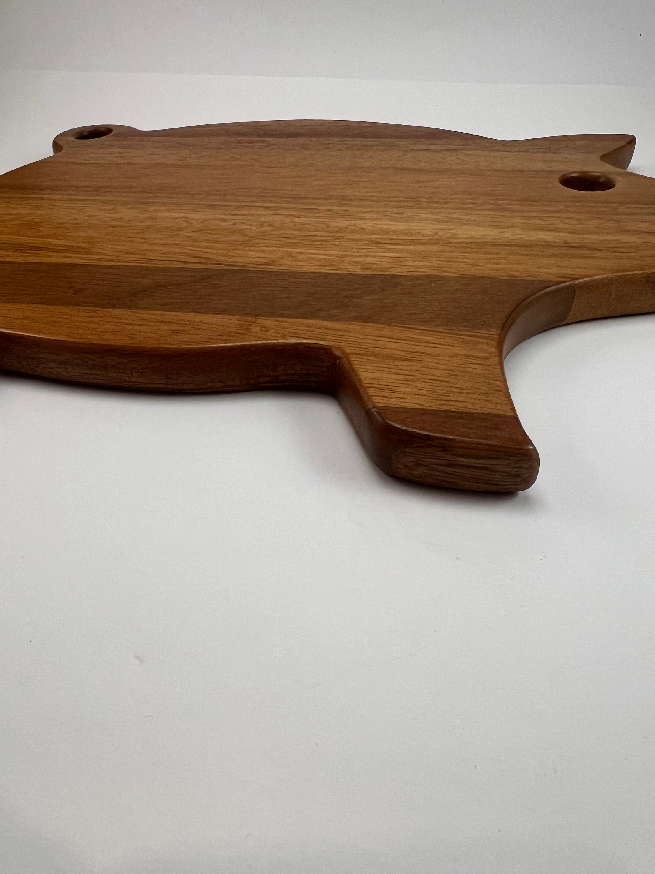 Wooden Pig Cutting Board, Charcuterie Board, Vintage Pig Board, Rustic ...